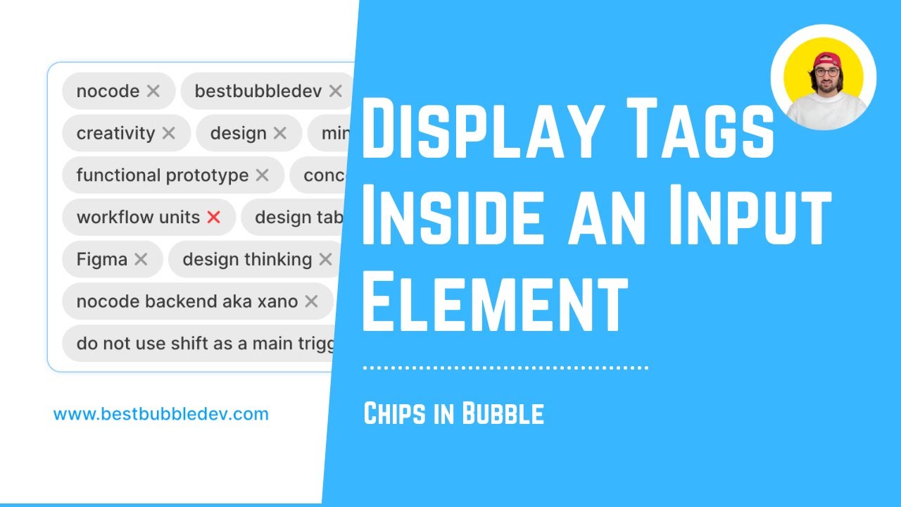 Bubble.io How to Place Tags Inside Input Element - YouTube