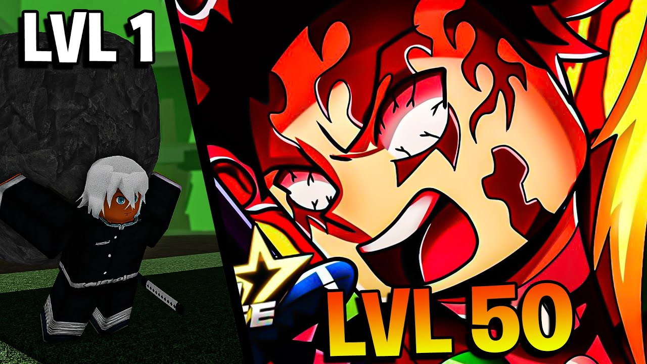 EU FUI DO NÍVEL 1 AO 50 NO DEMON FALL EM 𝟱 𝗛𝗢𝗥𝗔𝗦... (ROBLOX) - YouTube