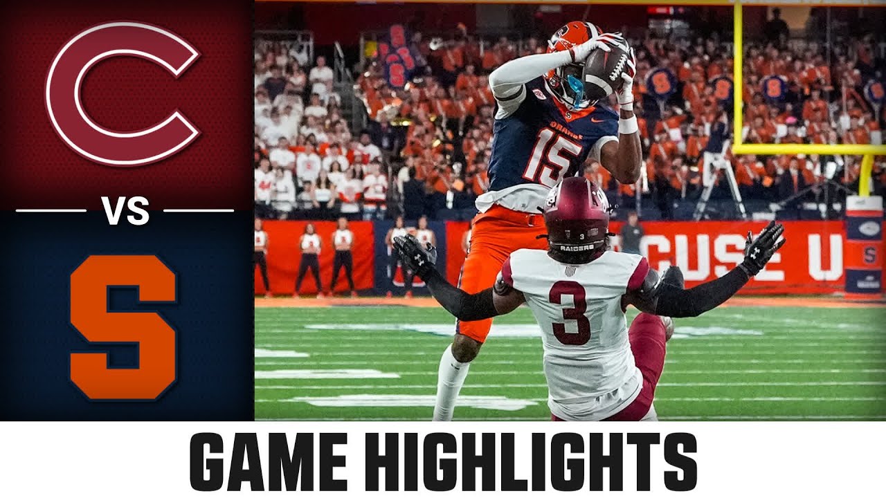 Colgate vs. Syracuse Game Highlights | 2025 ACC Football - YouTube