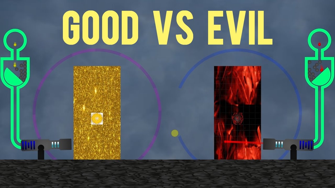 Good vs Evil Castle Destruction 11 - Marble Race in Algodoo - YouTube