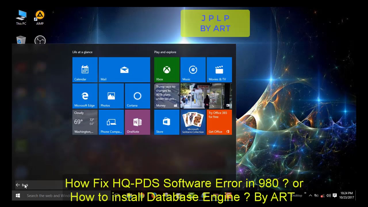 How to install HQ-PDS ( 980 ) ? How to fix error or Install Database ...