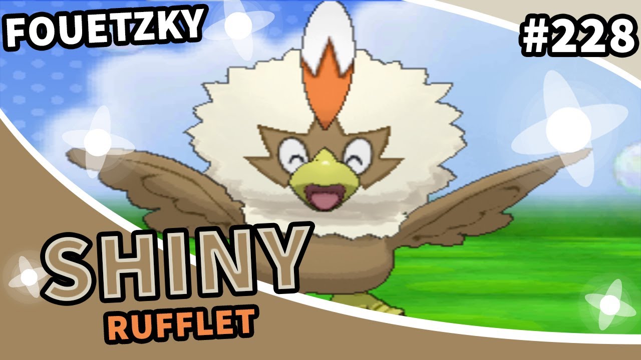 Shiny #228: LIVE SHINY RUFFLET REACTION! Pokémon ORAS DexNav, 40 ...