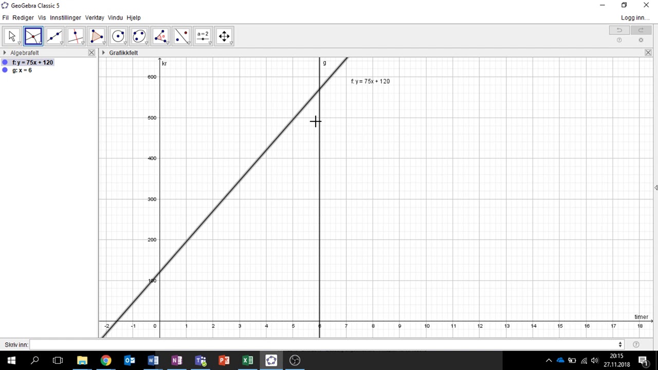 Geogebra funksjon opgave 38 - YouTube