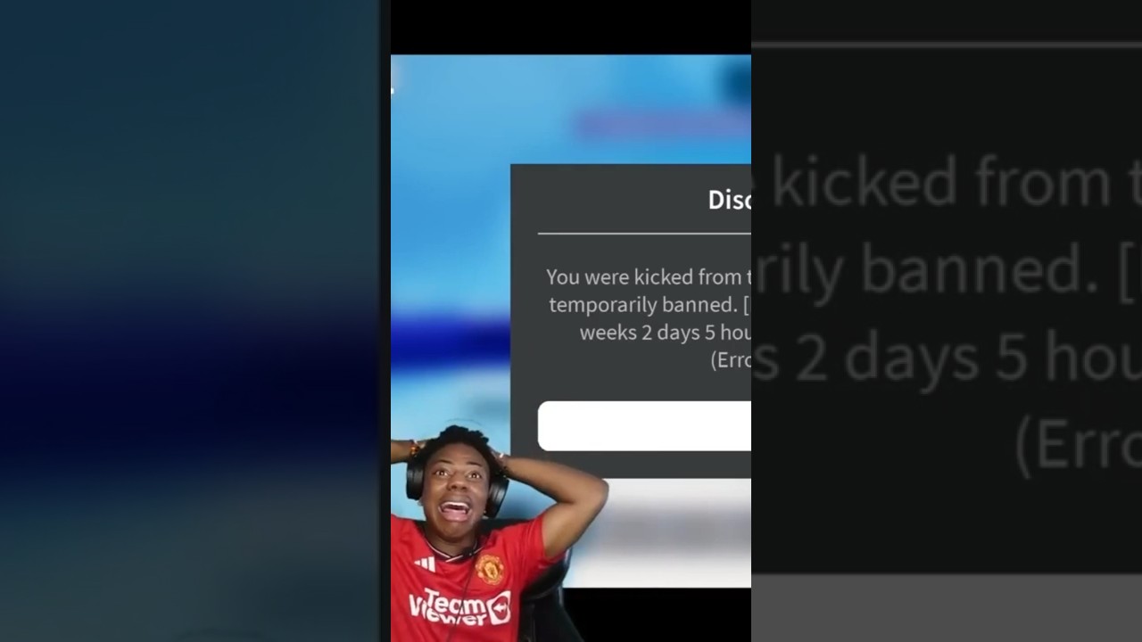 IShowSpeed Gets Banned On Roblox 😱 #ishowspeed #ishowspeedshorts - YouTube
