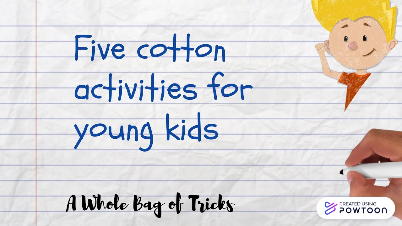 Five cotton activities for young kids - YouTube