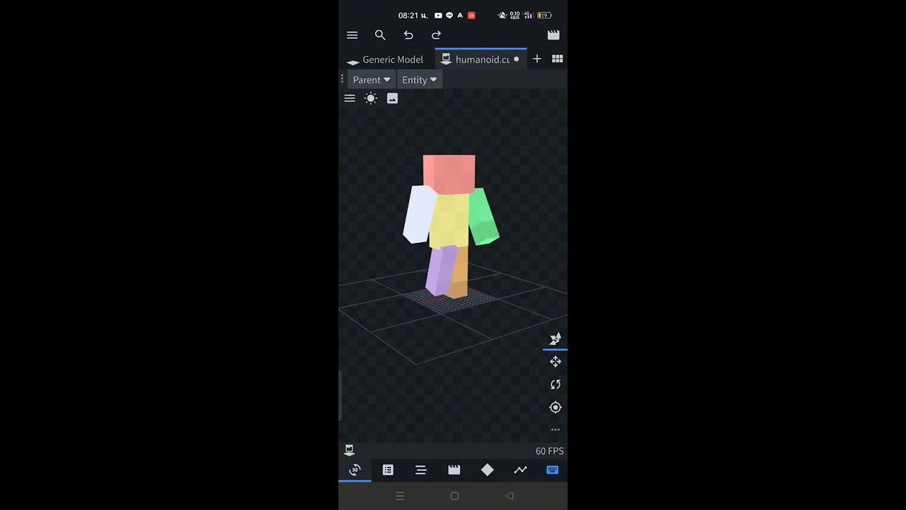 I made a Walking Animation for the player in BlockBench for Minecraft ...