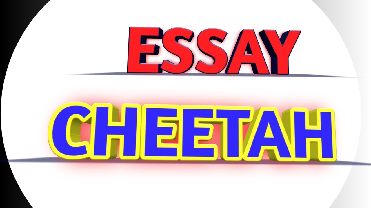 ESSAY ON CHEETAH. CHEETAH ESSAY IN ENGLISH. - YouTube