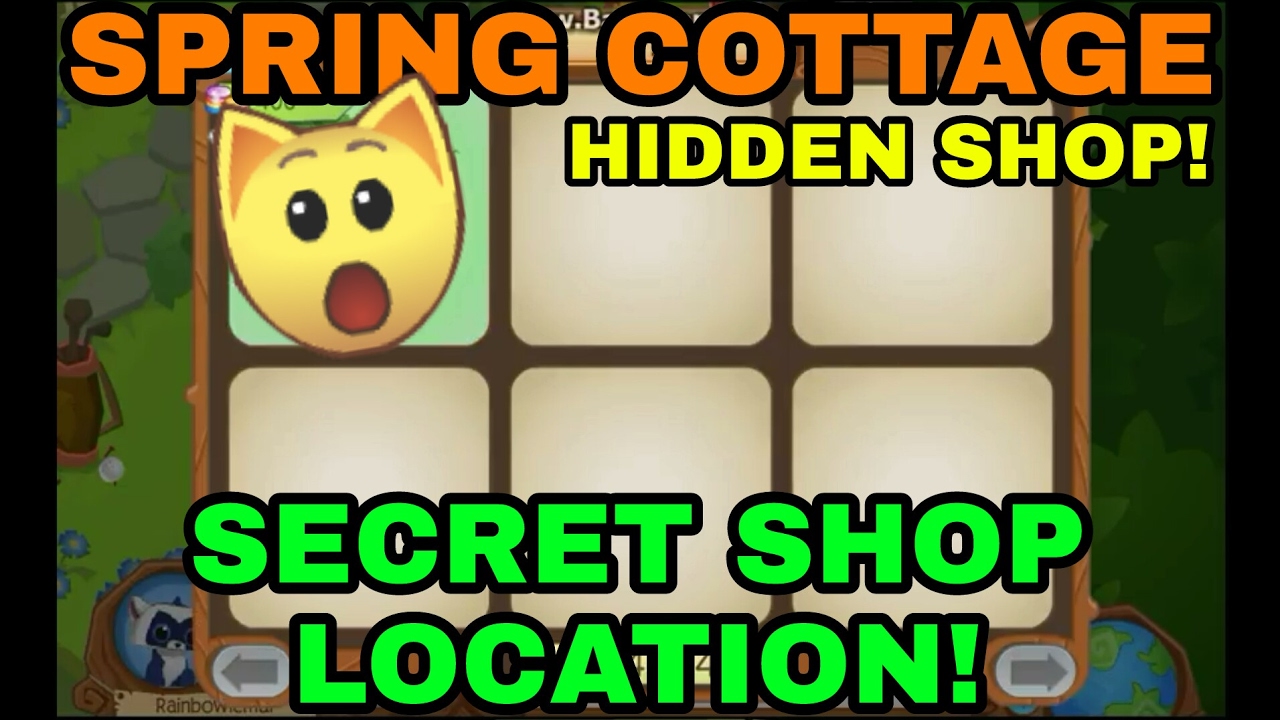 Spring Cottage Secret Shop Location! Animal Jam - YouTube