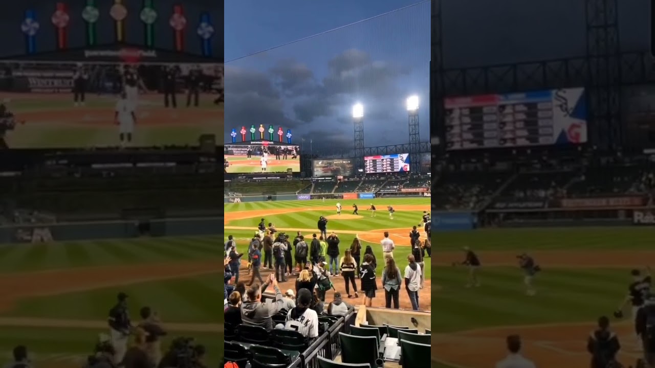 Papa Emeritus IV throwing the first pitch in Chicago! #ghost #baseball ...