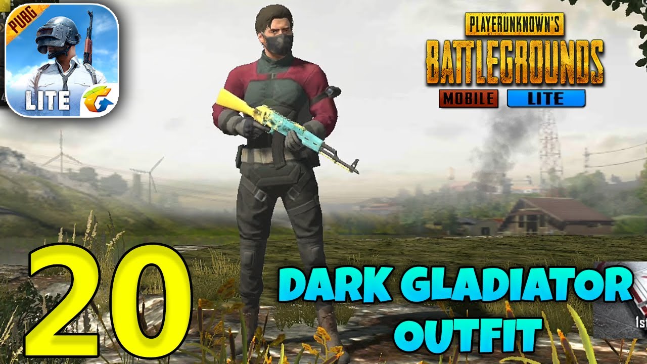 PUBG MOBILE LITE - Dark Gladiator Outfit Gameplay - Part 20 - YouTube