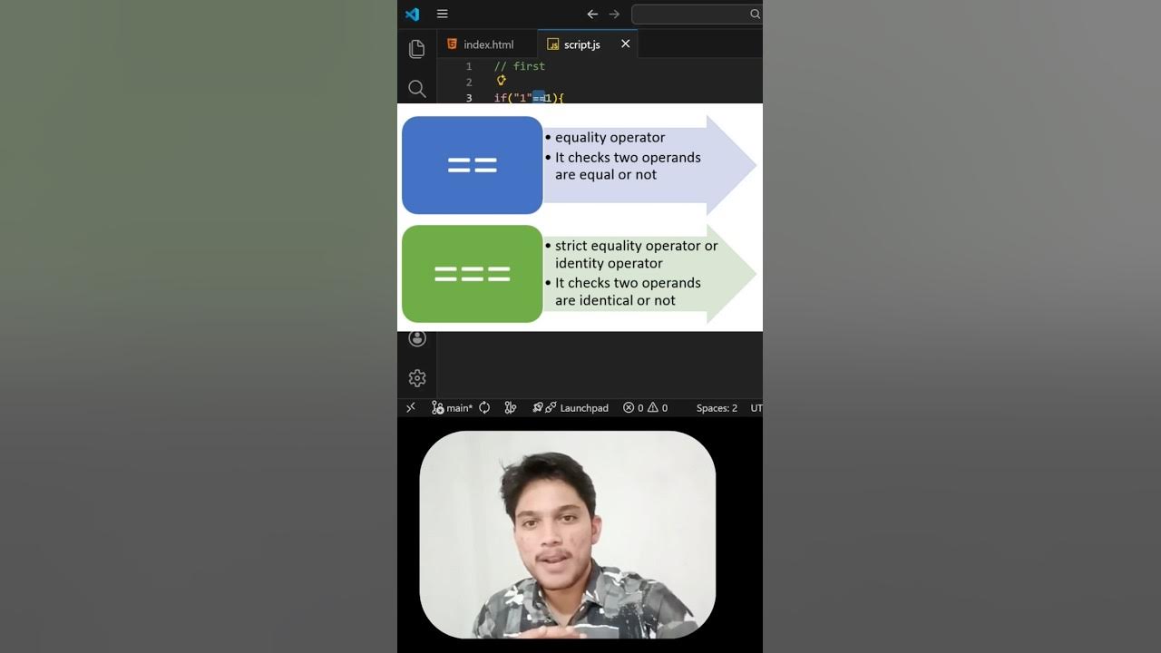 Loose vs Strict Equality | JS Beginners Must Watch! ⚡ - YouTube