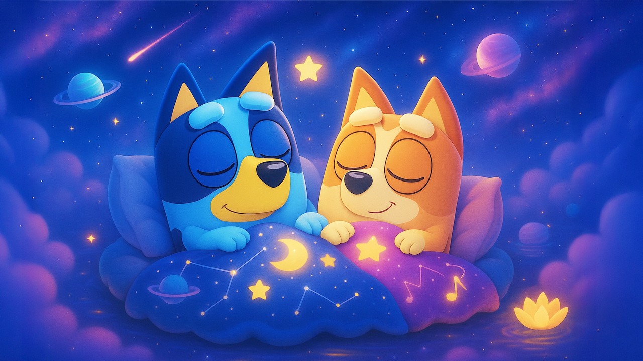 Bluey Night Calm 🎶 Sleep Music to Calm Depression, Ease the Brain and ...