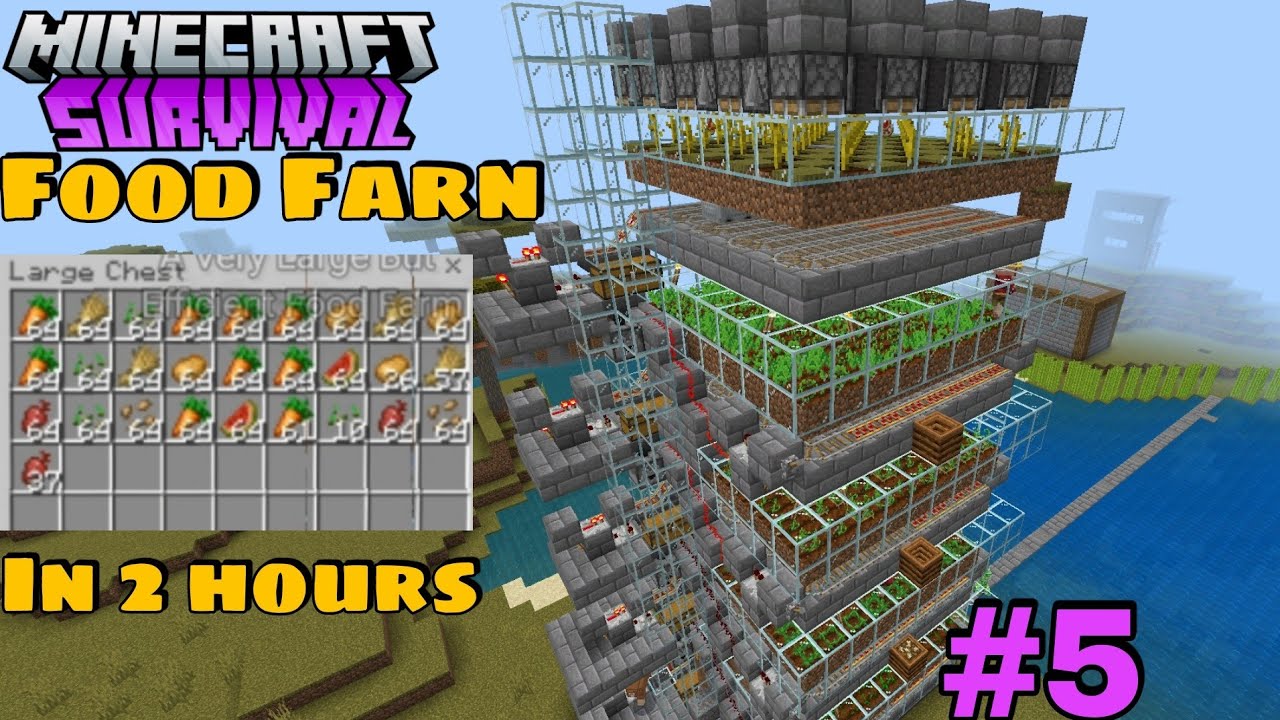 Infinity Food Farm (Minecraft Survival Part 5) - YouTube