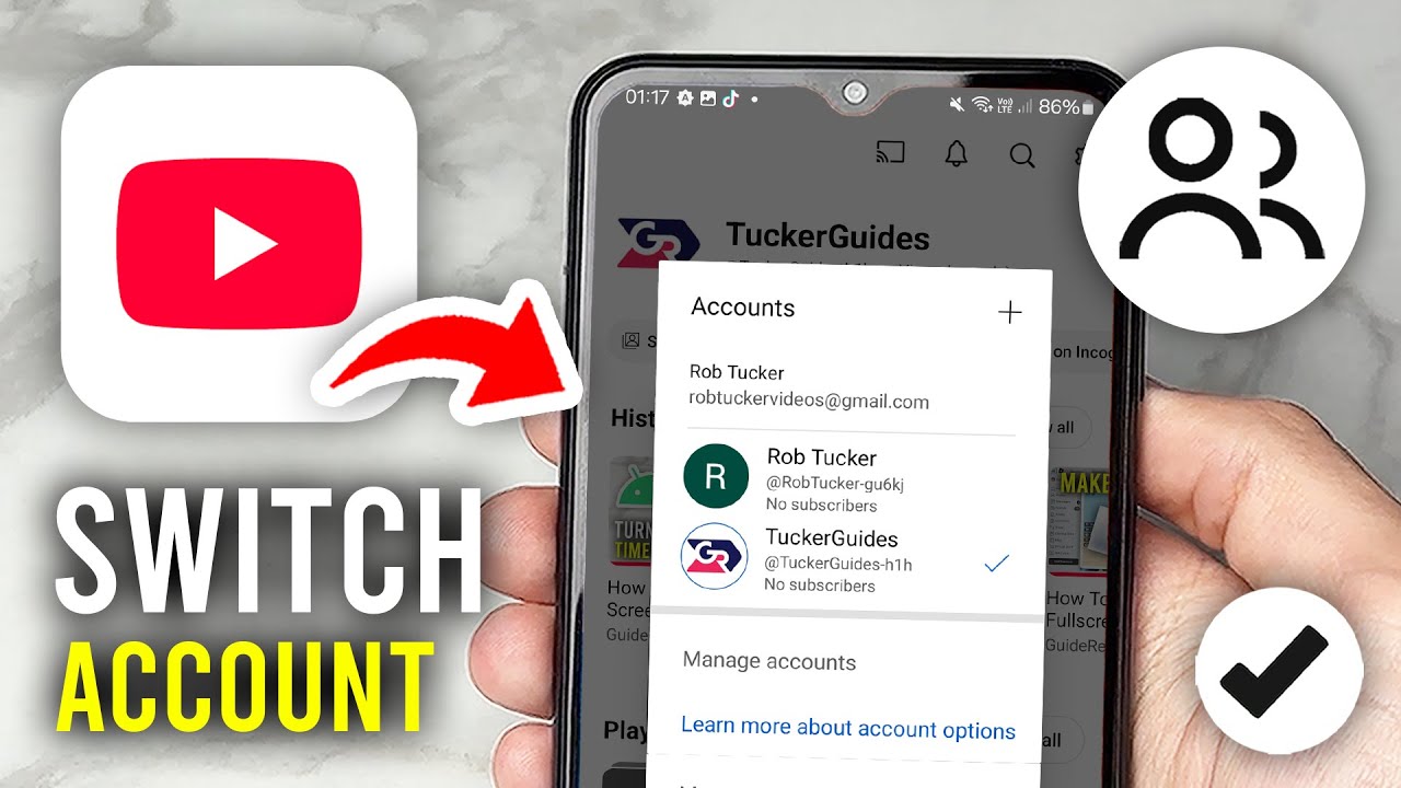 How To Switch Account On YouTube - Full Guide - YouTube