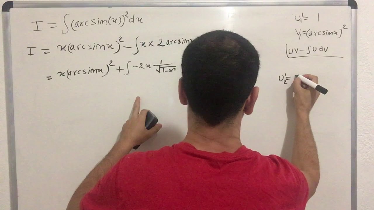 Integral of (arcsin(x))^2 - YouTube