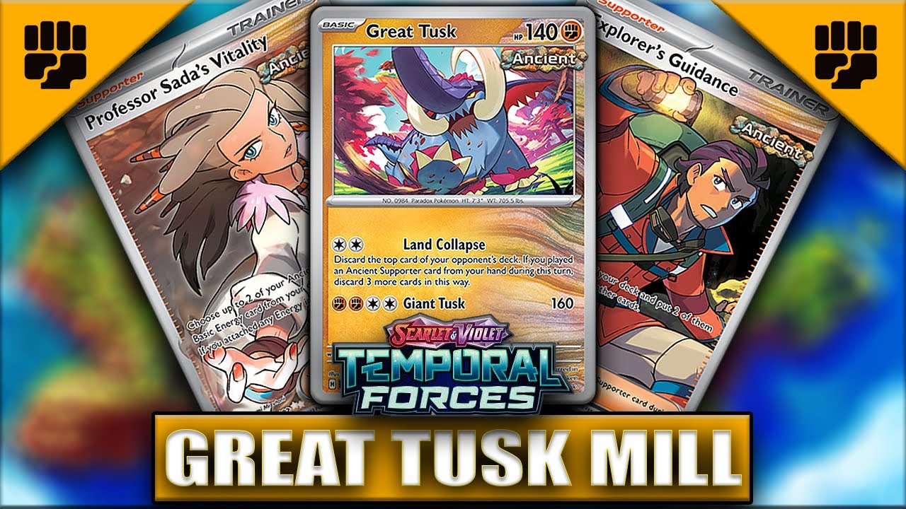 Great Tusk is the *NEW BEST* mill deck in the Pokemon TCG! - YouTube