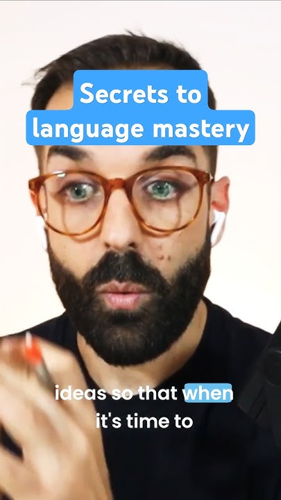 The Secret to Efficient Language Learning - YouTube