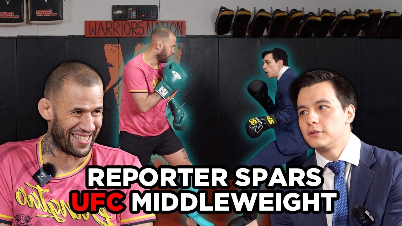 Reporter Spars former UFC Middleweight Eric Spicely - YouTube
