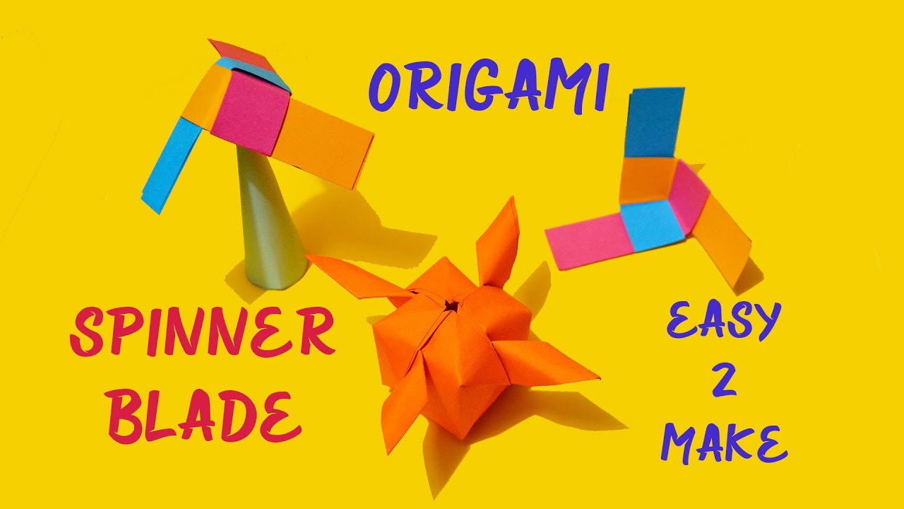 Origami Amazing Paper Spinner Blade that Fly | Paper Toy Craft | Easy ...