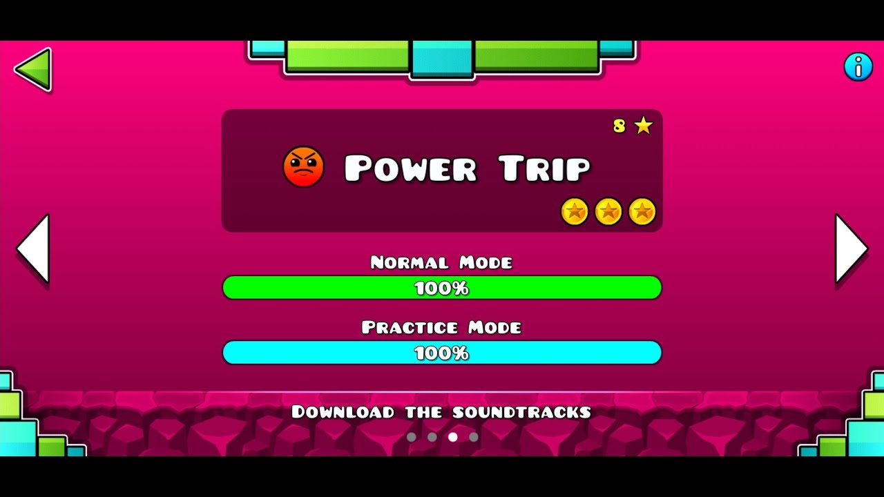 Geometry Dash SubZero - Power Trip (100% all coins) - YouTube