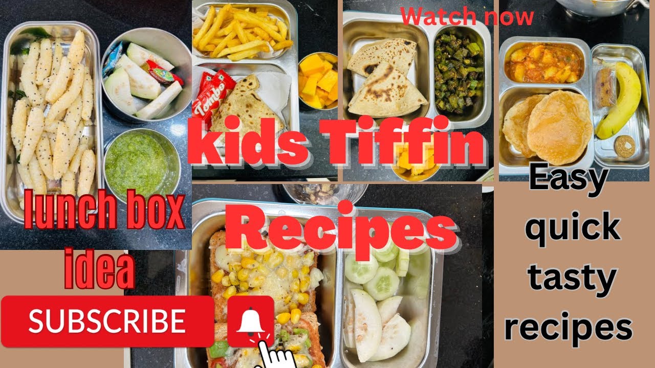 Kids Tiffin Recipes|Easy,tasty and quick recipes|lunchboxidea - YouTube