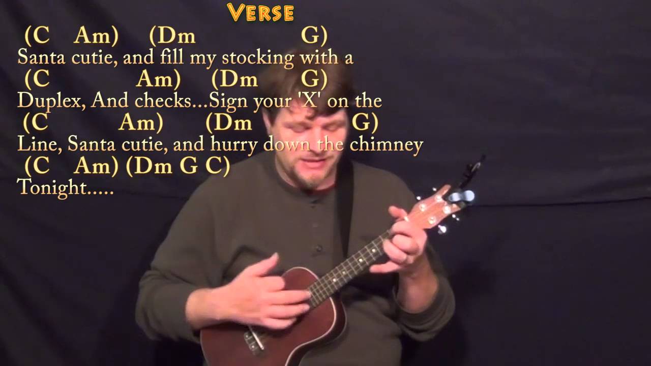 Santa Baby (Christmas) Ukulele Cover Lesson in C with Chords/Lyrics ...