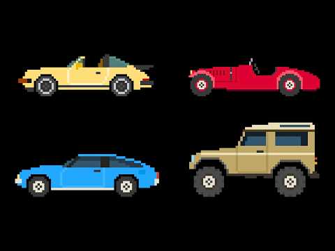 Cars 1: Border Patrol SUV, Le Mans, Targa, Sedan & More | Pixel Art