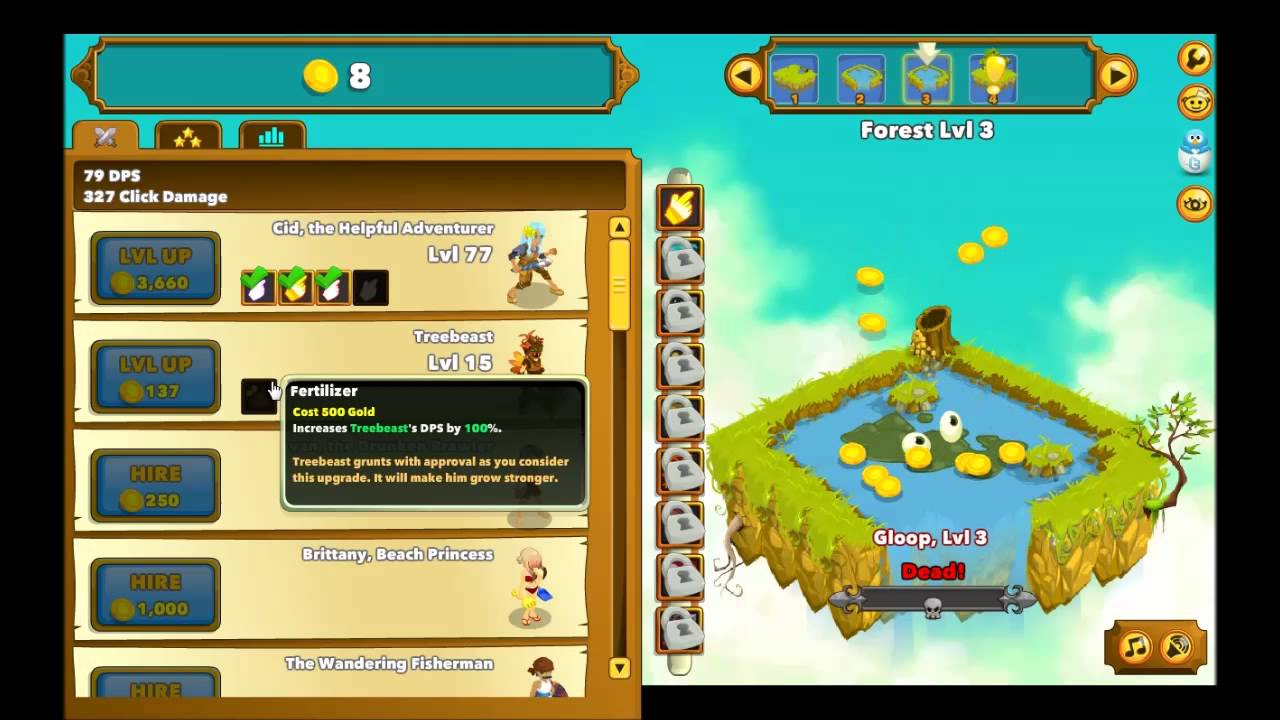Le spam de la souris : Clicker Heroes (Gameplay) - YouTube