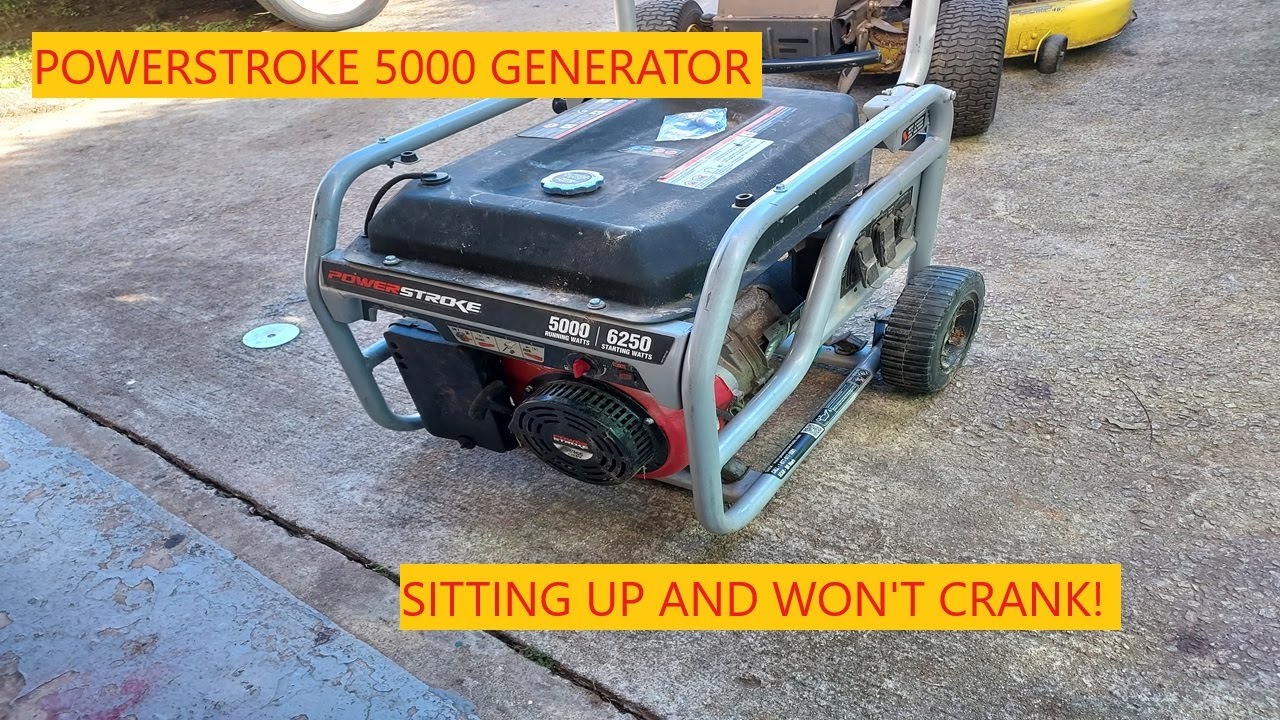 PowerStroke 5000 Generator Been Sitting Up! | Let's Get It Running ...
