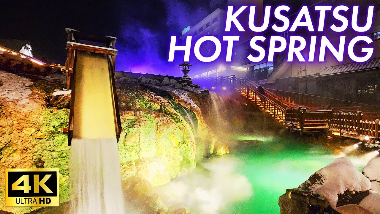 【4K Japan Walk】One of the best hot spring resorts in Japan - Kusatsu ...