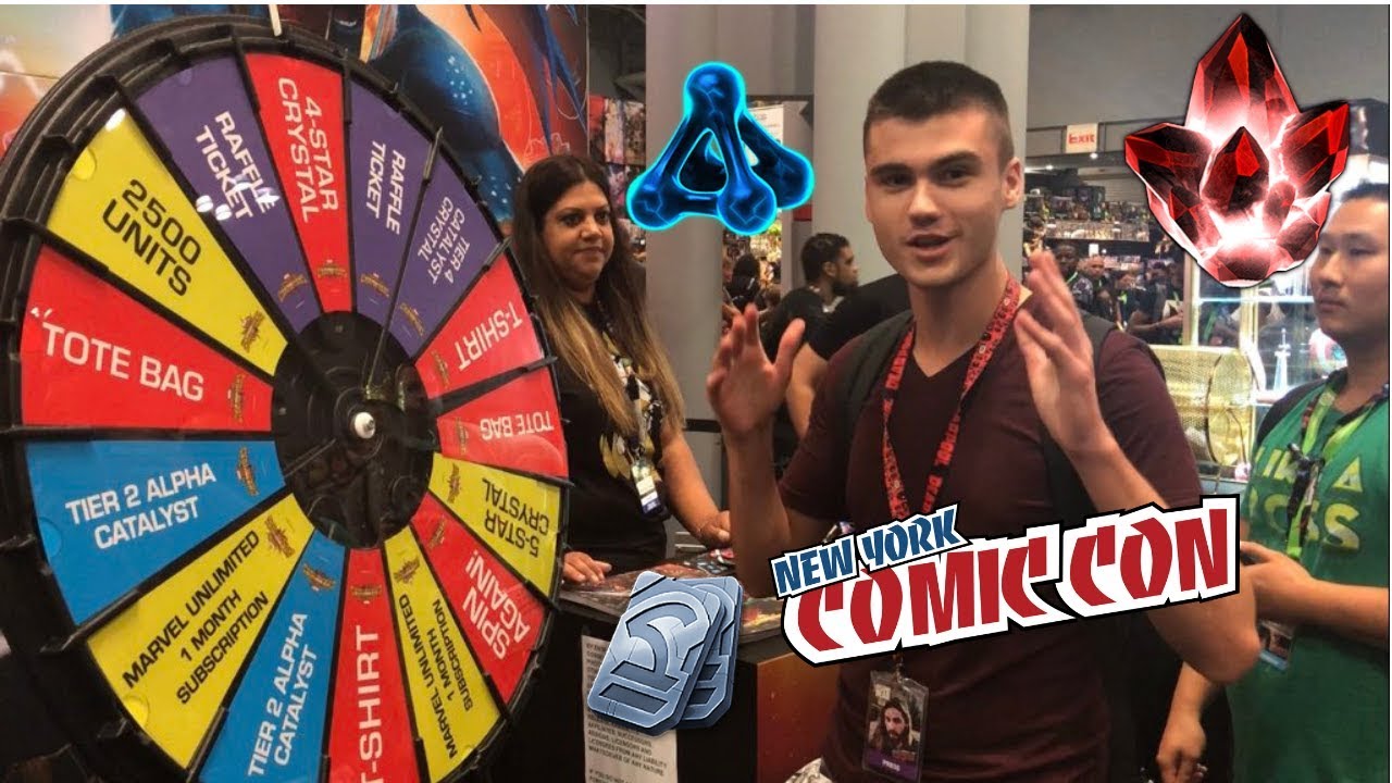 COMIC CON PRIZE WHEEL INSANE LUCK! 4 Spins! 5*, Units T2A! - Marvel ...