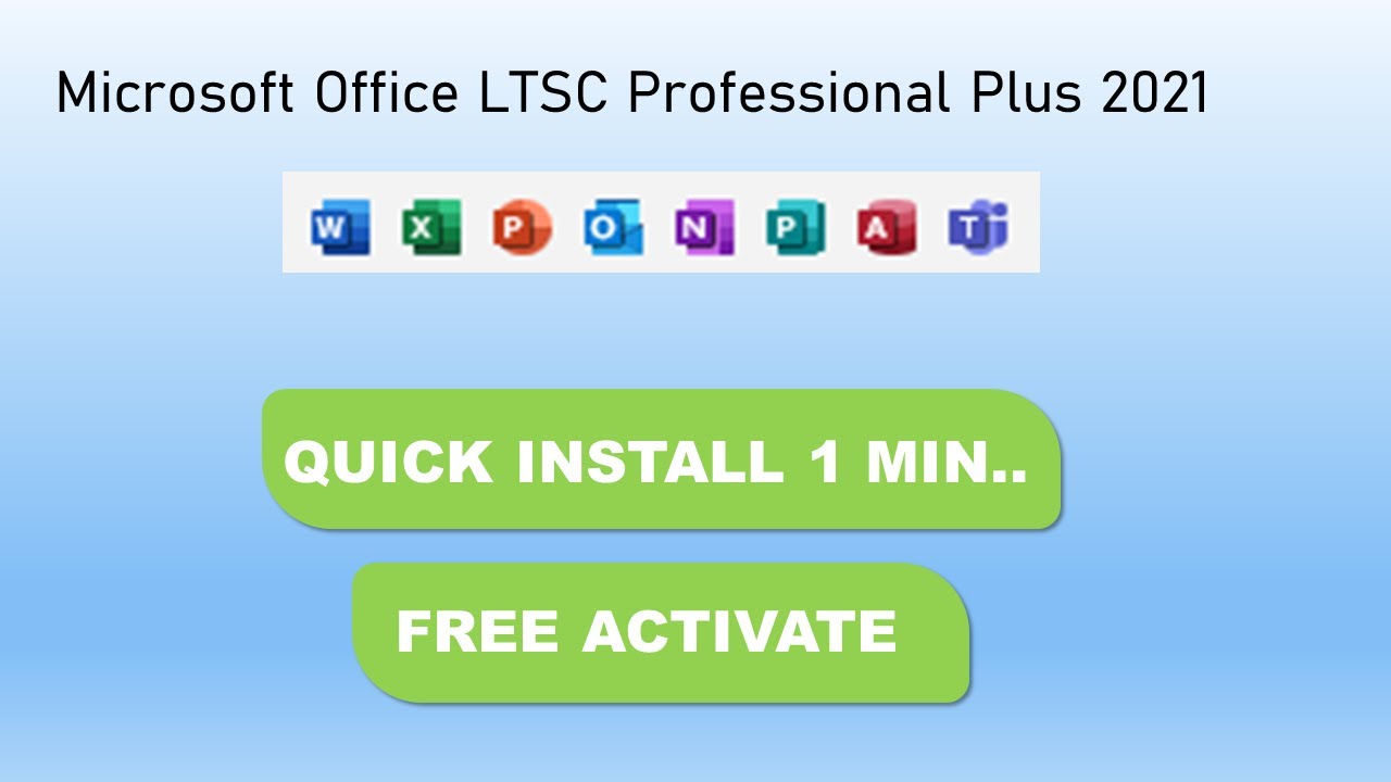 Easiest Way to Install Office LTSC Pro Plus 2021 - YouTube