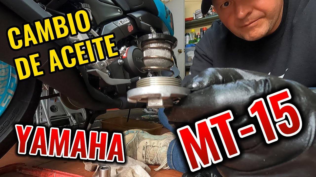 CAMBIO DE ACEITE YAMAHA MT-15 - YouTube