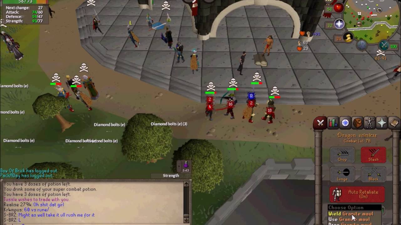 High Risk Mid Level zerk pking osrs - YouTube