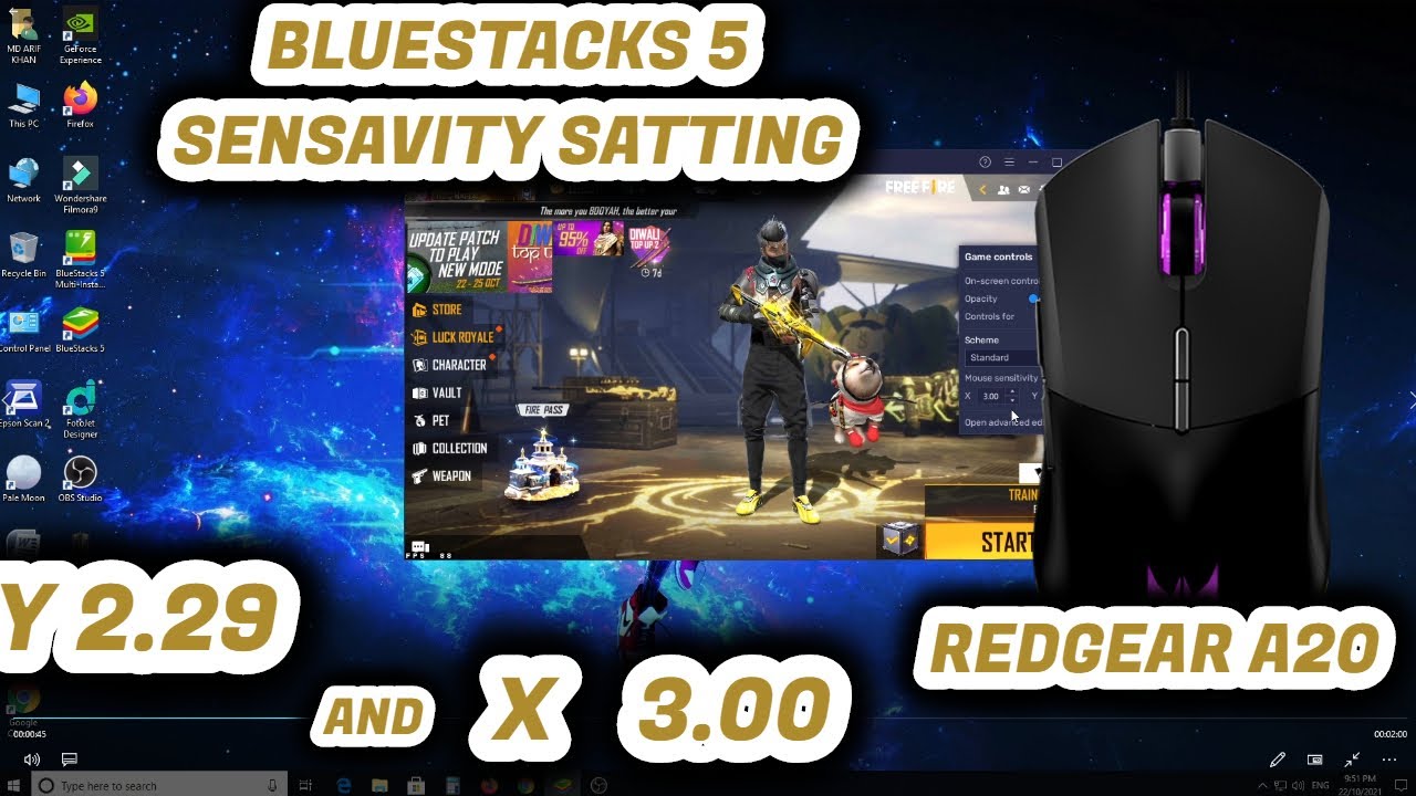 Mouse Settings In Free Fire | Mouse And Keyboard Se Free Fire Kaise ...