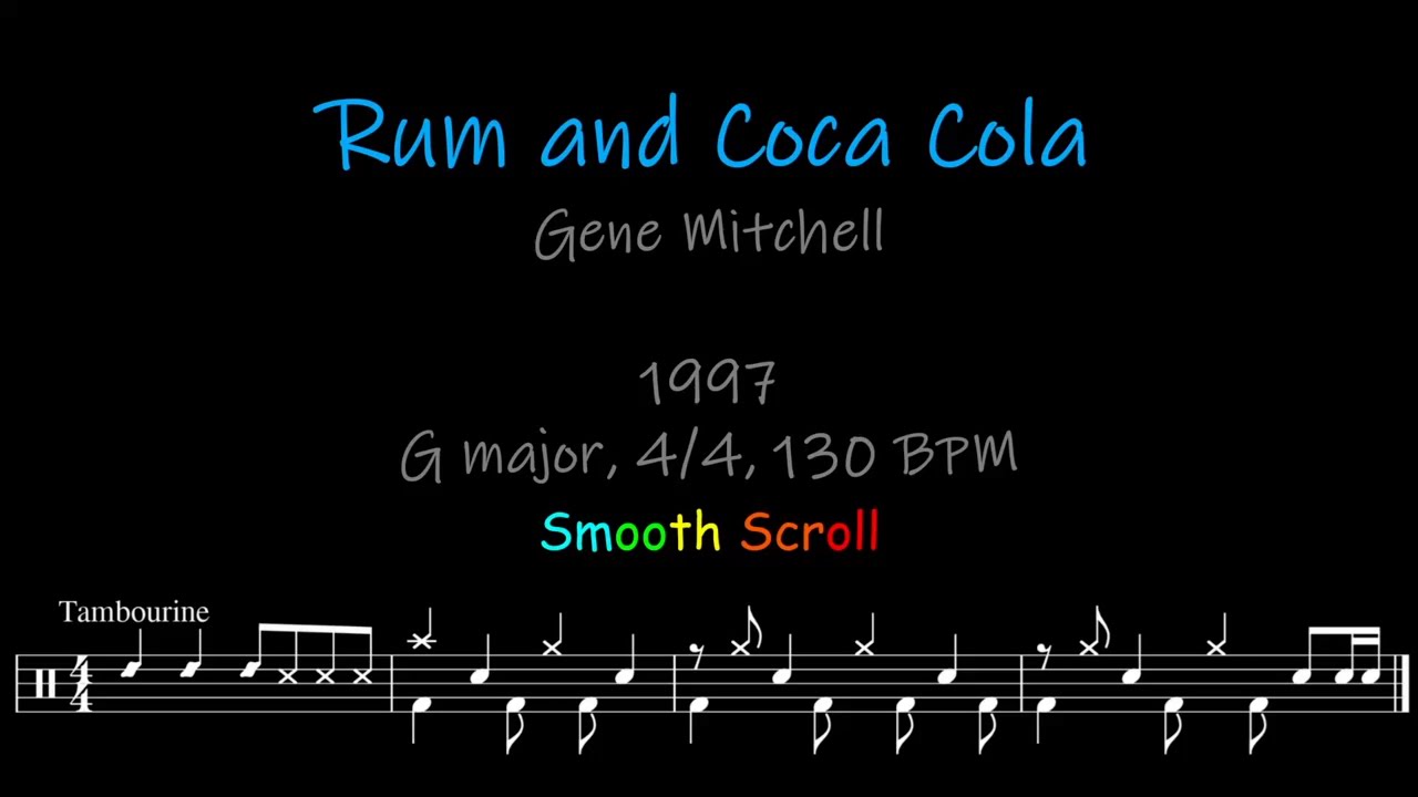 Rum and Coca Cola, Chords, Lyrics and Timing - YouTube