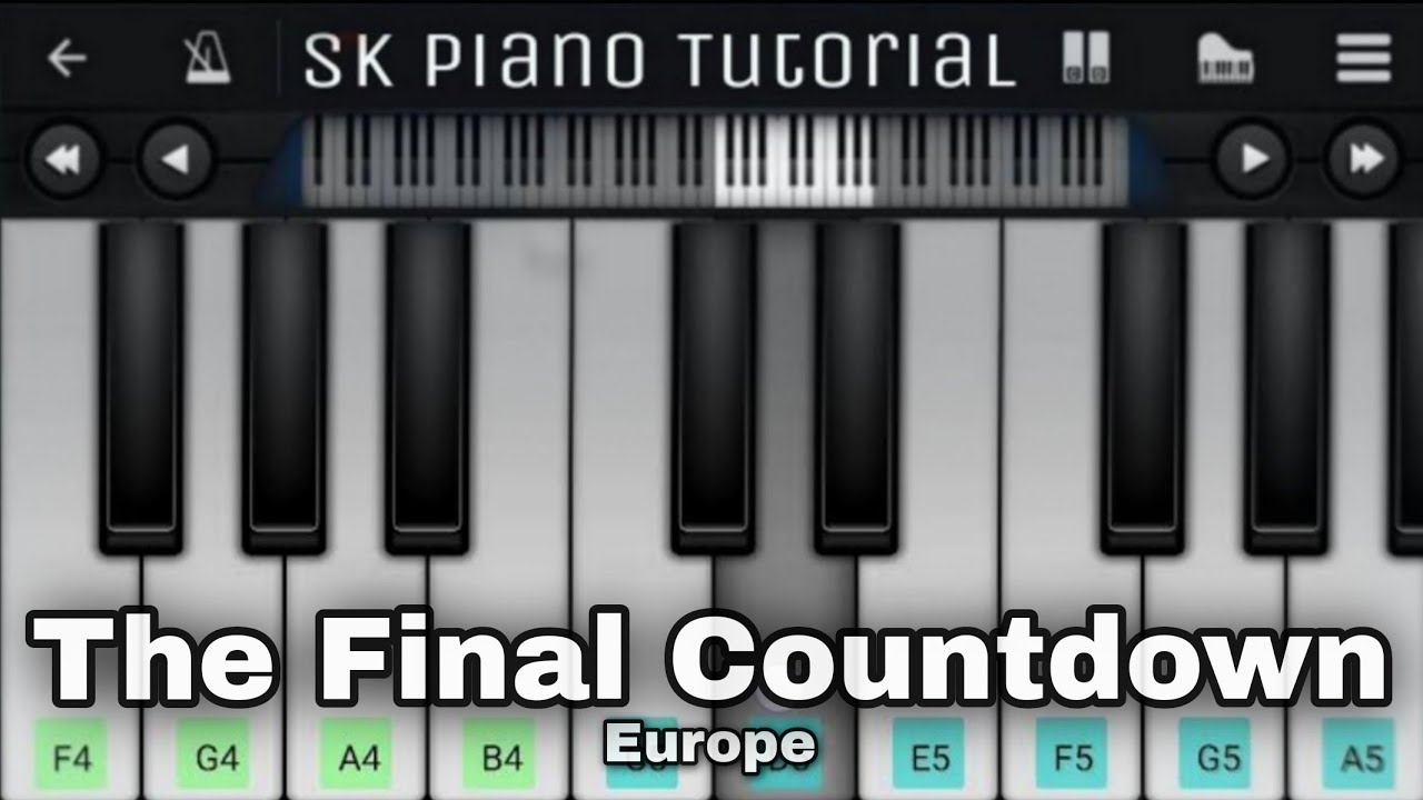 The Final Countdown - Piano Tutorial Chords - Chordify