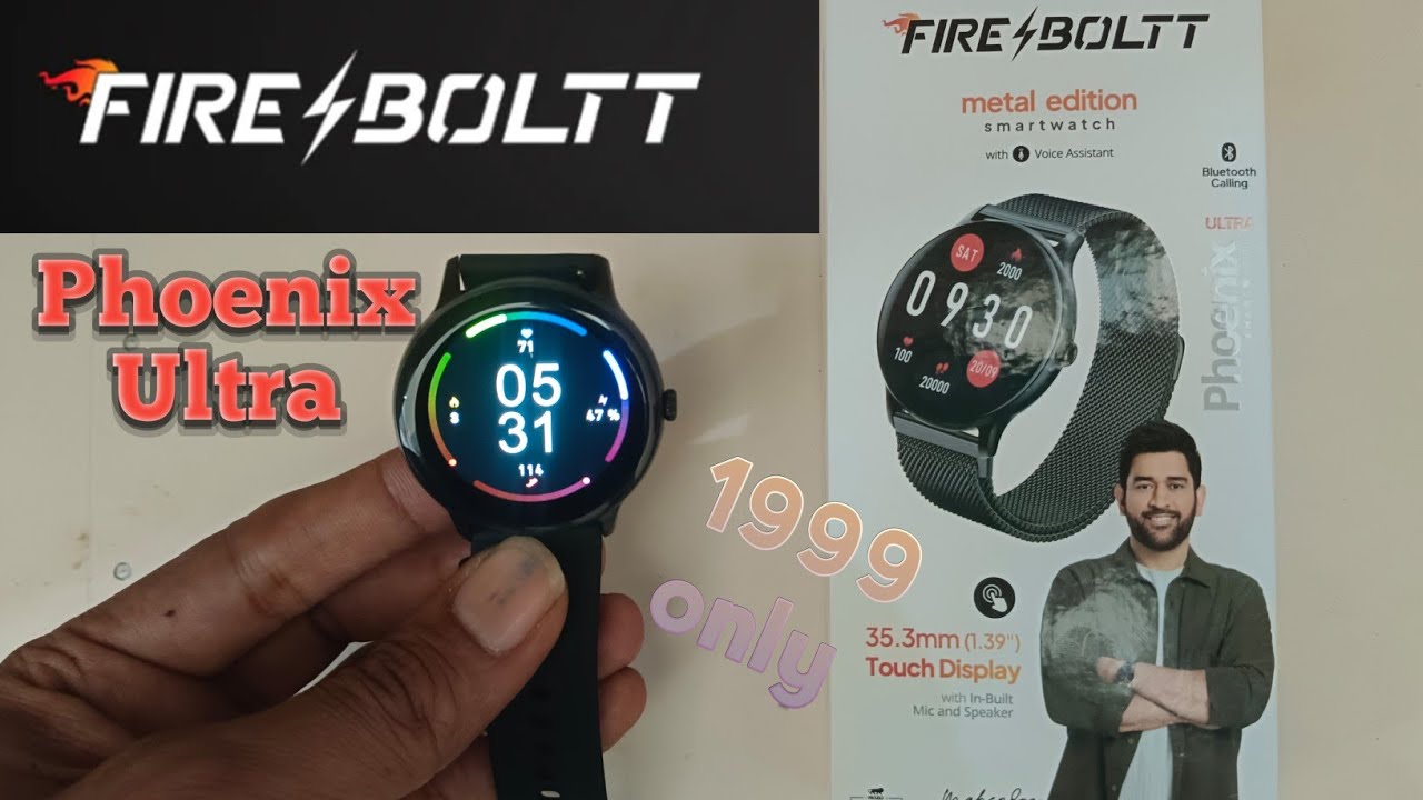 Fire Boltt phoenix Ultra Bluetooth Calling Smart Watch Unboxing And ...