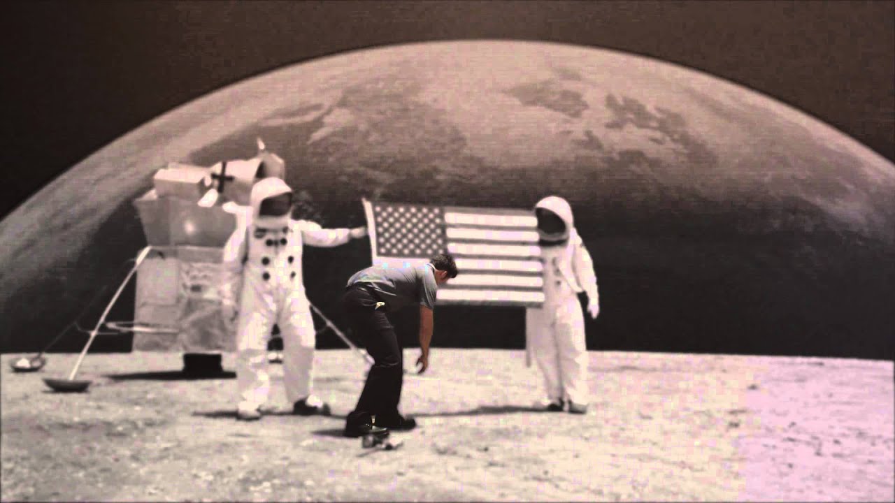 Michael and Son plants flag on the moon - esb Advertising - YouTube