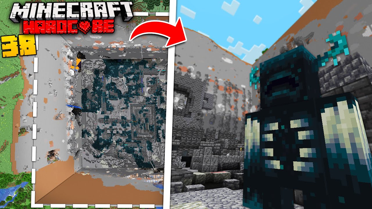 I Dug Up An ENTIRE Ancient City In Minecraft Hardcore (#38) - YouTube