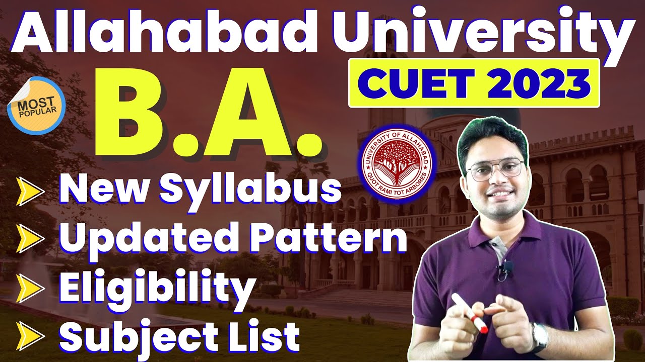 AU BA Syllabus 2023 | Allahabad university BA new syllabus | au ba ...