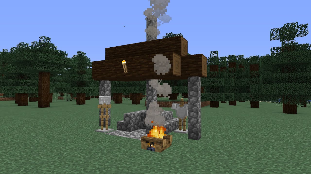 How To Build a Minecraft Taiga Village Armorer House 2 - YouTube