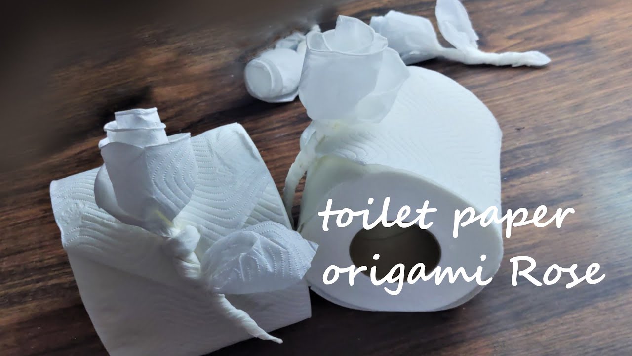 Toilet Paper Origami #Flower #Beautiful - YouTube