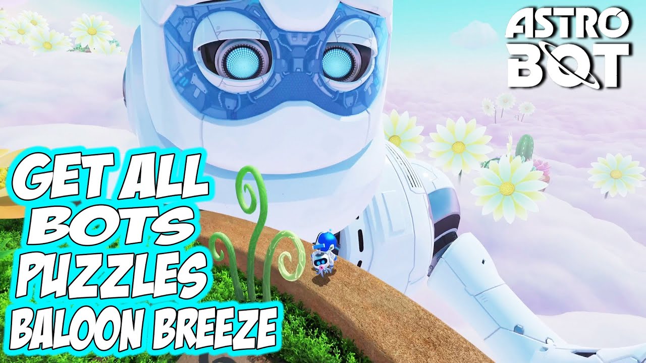 Astro Bot - How to GET All COLLECTIBLES in BALLOON BREEZE (Camo Cosmos ...