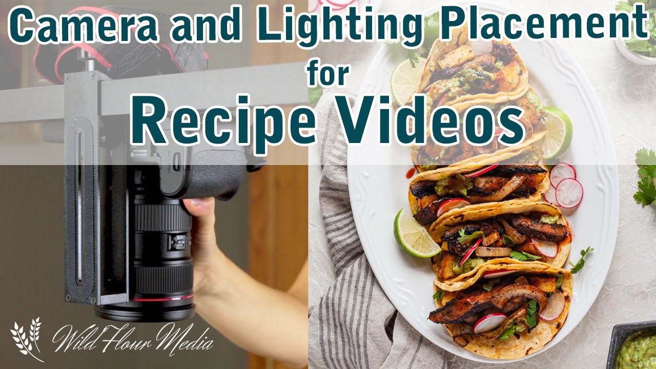 How to Set Up Cameras and Lighting for Recipe Videos - YouTube