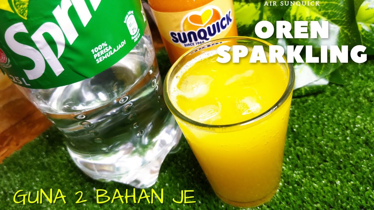 AIR SUNQUICK OREN SPARKLING | guna 2 bahan mudah - YouTube