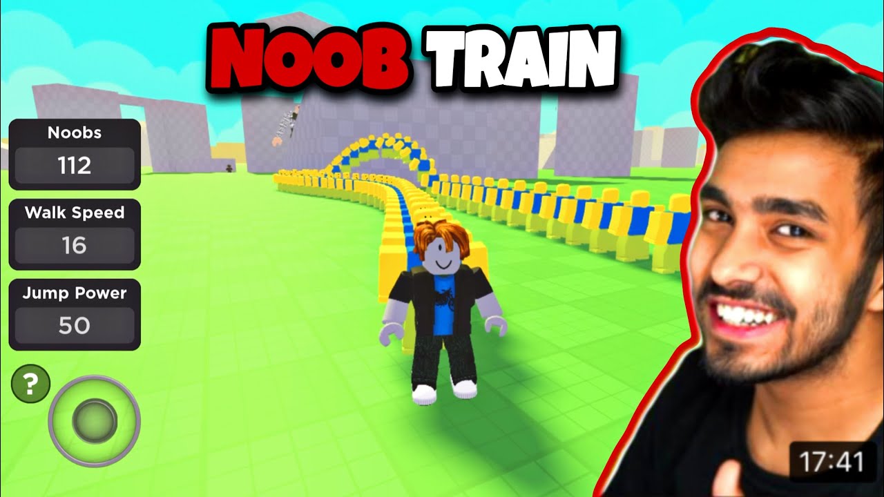 BUILDING LONGEST NOOB TRAIN IN ROBLOX 🥵 MAX LEVEL 10,000,000 NOOB - YouTube