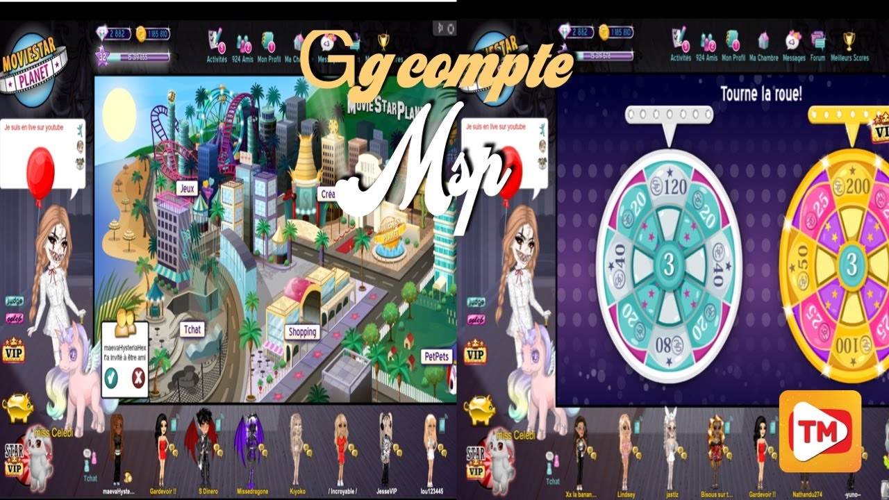 live msp GG UN COMPTE - YouTube