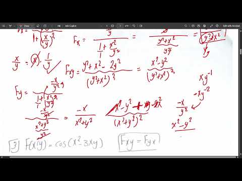 partial derivative part 1 (all questions of proofs ) - YouTube
