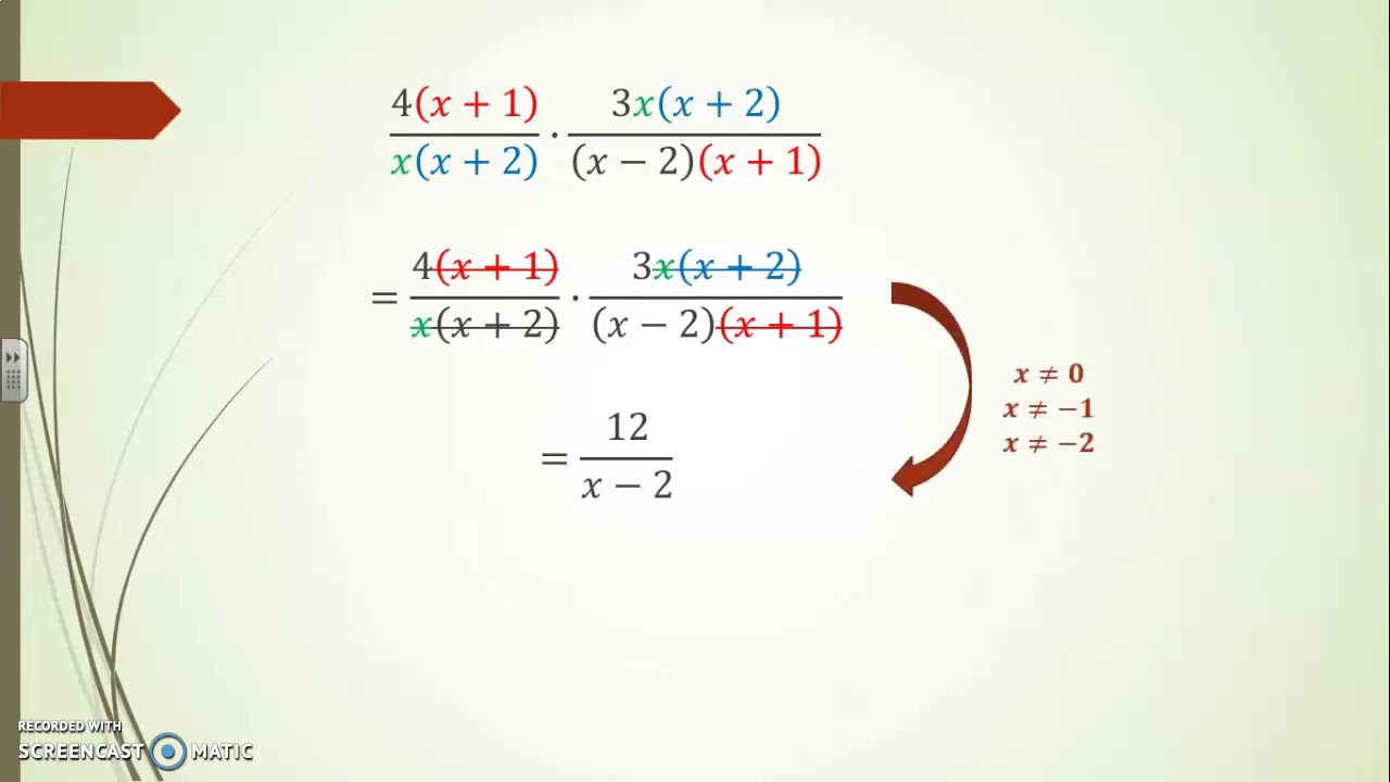Operations On Rational Expressions Youtube